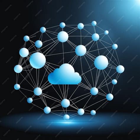 cloud computing technology concept 3d rendering cloud computing