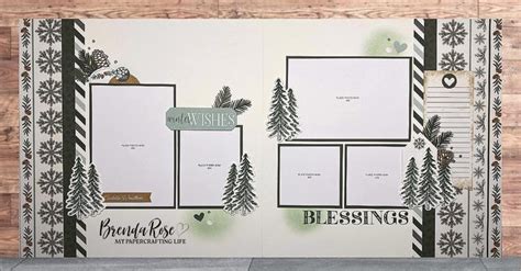 Winter Wonderland Scrapbook Layout