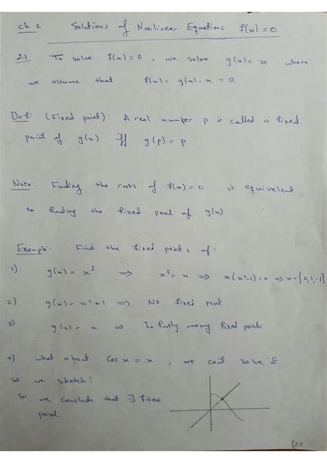 Solution Numerical Mathmatical Solution Of Non Linear Equation Studypool