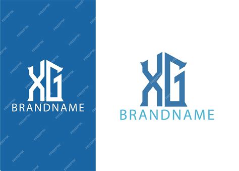 Premium Vector Modern Monogram Initial Letter Xg Logo Design Template