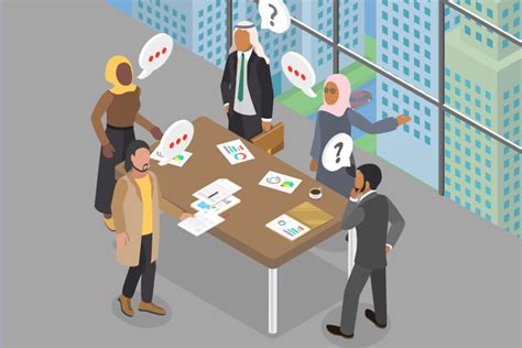 Queue Isometric And Colored Composition Royalty Free Vector