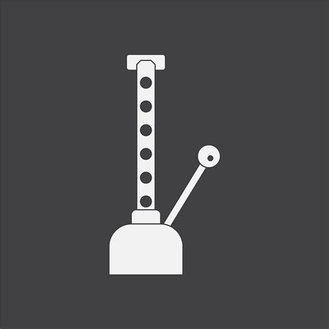 검은 배경 자동차 크레인 벡터에 흰색 아이콘 Ai Eps Uidownload