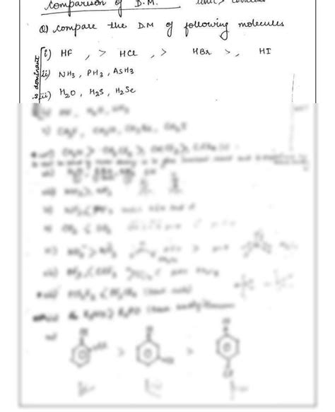 Solution Dipole Momentum Handwritten Notes Studypool