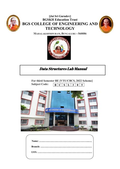 Vtu Data Structures Lab Manual Bcs304 Pdf Pdf Programming Languages