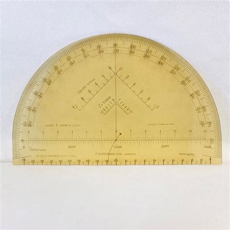J H Steward British Army Protractor 1935 Compass Library