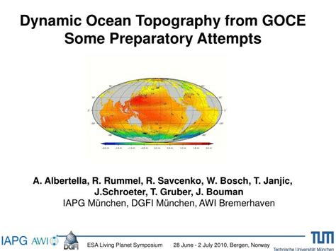 Ppt Dynamic Ocean Topography From Goce Some Preparatory Attempts Powerpoint Presentation Id