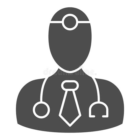 Medical Doctor Solid Icon Medical Tests Concept Physician Sign On