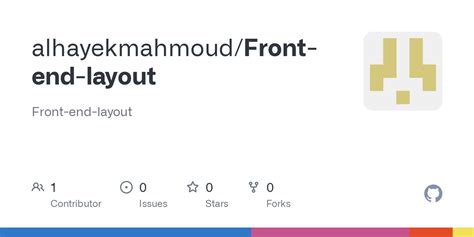 Github Alhayekmahmoudfront End Layout Front End Layout