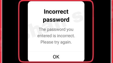 Instagram Incorrect Password Fix The Password You Entered Is Incorrect