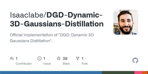 Github Isaaclabedgd Dynamic 3d Gaussians Distillation Official