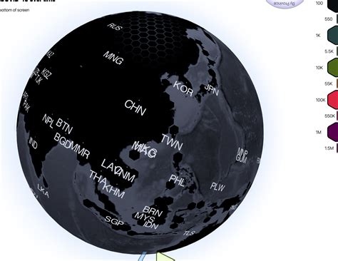 Labels Appear Rotated On Globe Surface Also Onupdate Error On