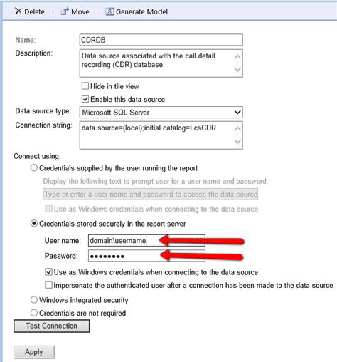 Change User Account For Lync Archive Monitoring Reports PEI