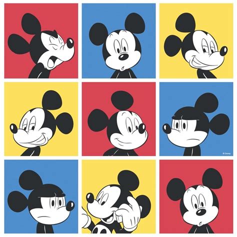 Mickey Mouse Pattern Wallpapers Wallpaper Cave