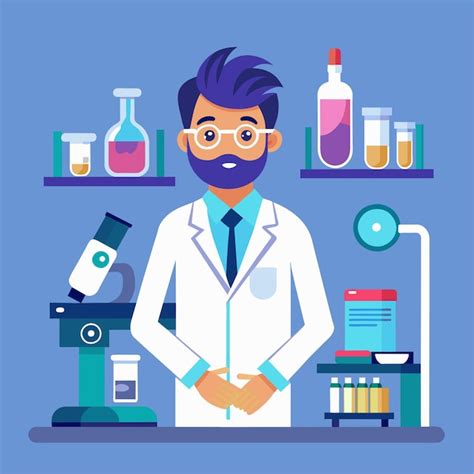 Premium Vector Pathologist Vector Illustration Flat Style Medical