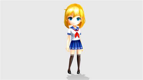 Chibi Idle Download Free 3d Model By Erina Eka Syaharani