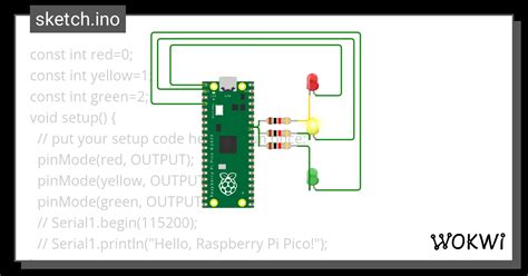 Traffic Lights Wokwi Esp32 Stm32 Arduino Simulator
