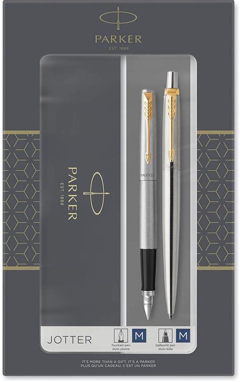 Parker Jotter Duo Juego De Regalo Con Bolígrafo Y Pluma Estilográfica