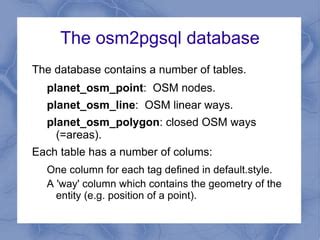 Rendering OpenStreetMap Data Using Mapnik PPT