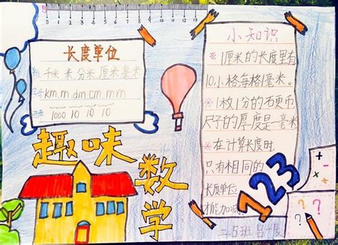 长度测量工具手抄报 长度单位手抄报 普车都