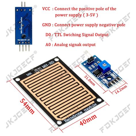 Dc 33v 5v Snowraindrops Detection Sensor Module Dual Double Sided