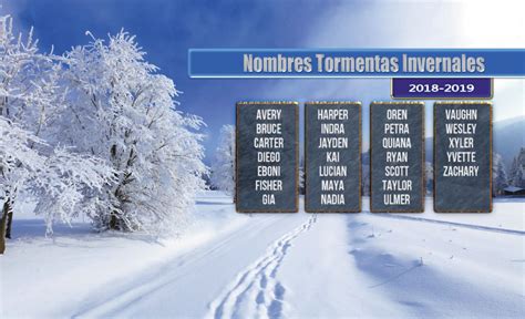 Nombres Para La Temporada Invernal 2018 2019