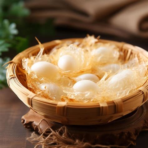 premium photo fresh edible bird s nest or swallow nest raw material