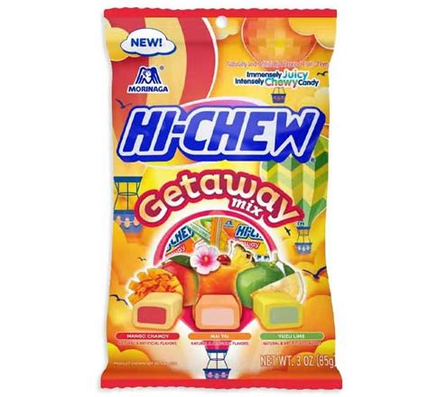 Hi Chew Fruit Chews Candy Packs Getaway Mix 6 Piece Case Candy