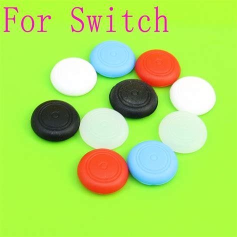 Pcs Joystick Caps Colorful Silicone Analog Grip Thumbstick Button Cap Cover For Nintendo