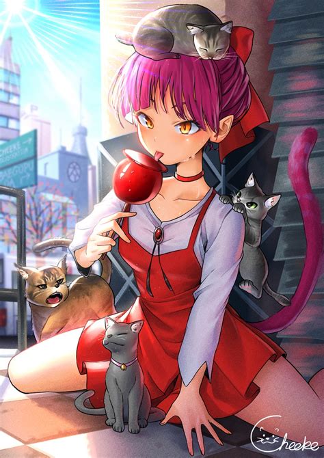 Nekomusume And Nekomusume Gegege No Kitarou Drawn By Chee Ke Danbooru