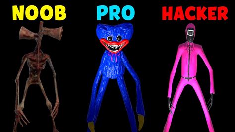 NOOB Vs PRO Vs HACKER Monsters PvP Arena YouTube