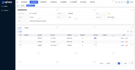 逻辑模型 Qdata数据中台