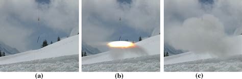 Video Captures Of Hanging Solid Explosive A Before Explosion