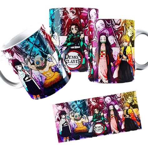 Caneca Demon Slayer Xícara 325ml Personalizada De Porcelana MercadoLivre