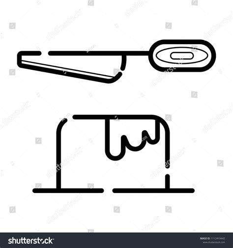 Butter Knife Icon Vector Stock Vector Royalty Free 1112419442 Shutterstock