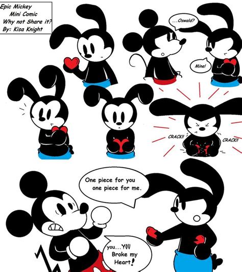 Why Not Share By Kisaknight On Deviantart Epic Mickey Oswald The