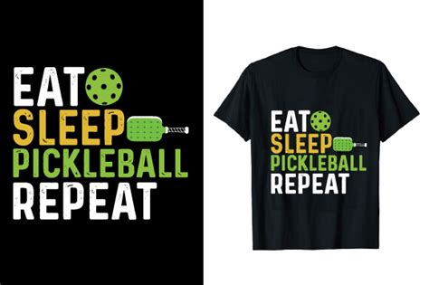 Eat Sleep Pickleball Repeat T Shirt Graphic By Trendy CraftSVG Creative Fabrica