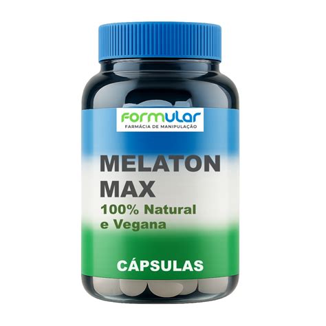 Melaton Max 10mg Cápsulas Maior Qualidade Do Sono
