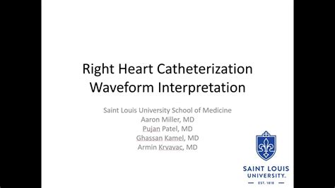 Right Heart Catheterization Waveform Interpretation Bavls Youtube
