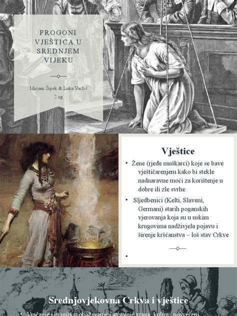 Progoni Vještica U Srednjem Vijeku Pdf