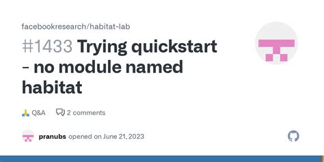 Trying Quickstart No Module Named Habitat · Facebookresearch Habitat
