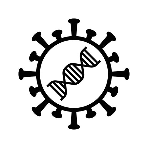 Dna Virus A Virus Particle Containing Dna Helix Pathogen Icon
