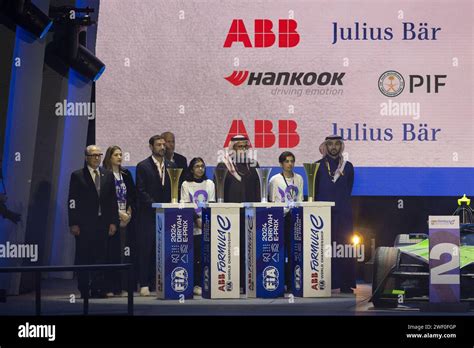 Abb Podium Portrait During The 2024 Diriyah E Prix 2nd Meeting Of The 2023 24 Abb Fia Formula