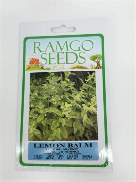 Lemon Balm Herb Seeds 400 Seeds Pack Lazada Ph