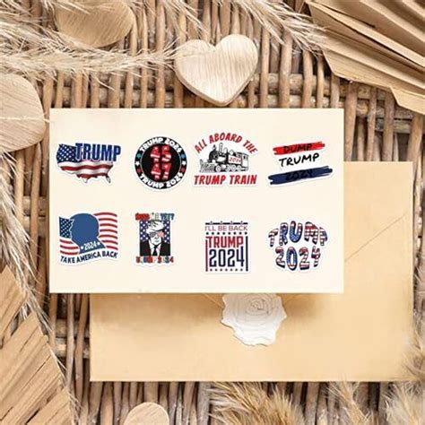 50 Pack Donald Trump 2024 Stickers For Travel Case Laptop Guitar