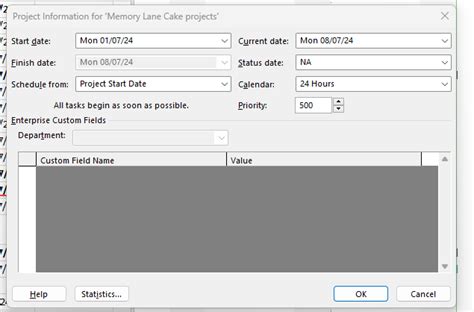Task Start And End Dates Not Calculating Correctly In Microsoft Project Microsoft Qanda