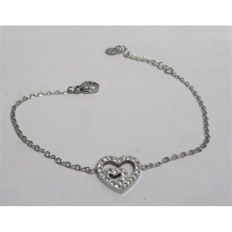 Small And Large Stainless Steel Heart Bracelet Jewelry Wholesale Steel