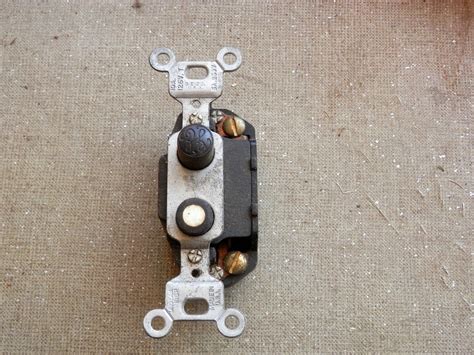Antique Ge Push Button Light Switch 2 Post Globe Light Fixture Allegan