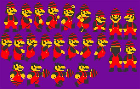 Smb1 Drill Mario Sprite Sheet By Sp0ngeyb0i On Deviantart