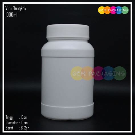 Jual Hdpe Vim Bengkok 1liter Kemasan Diterjen Ditergen Sabun Bubuk
