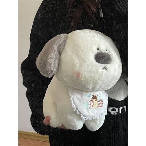 可愛大鼻狗毛絨玩具憨憨狗玩偶超萌公仔床上摟睡抱枕女生日禮物 蝦皮購物